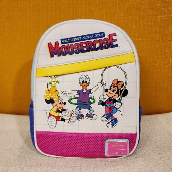 Loungefly | Bags | Loungefly Disney Mousercise Retro Workout Mickey ...
